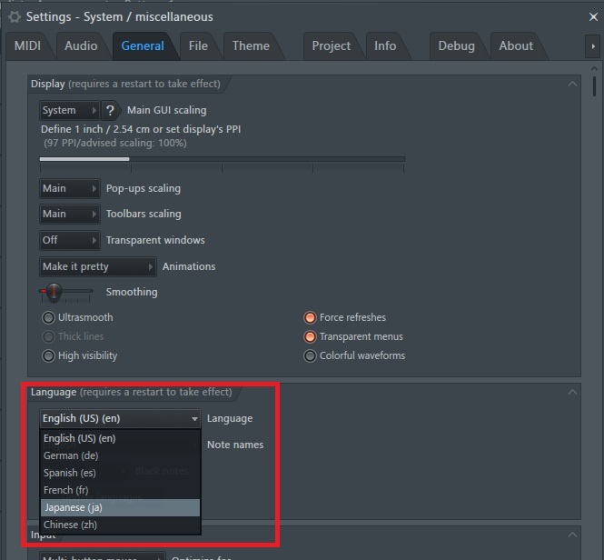Image-Line Software FL Studio : FL STUDIO の日本語化の操作方法 | サポート | Hookup, Inc.